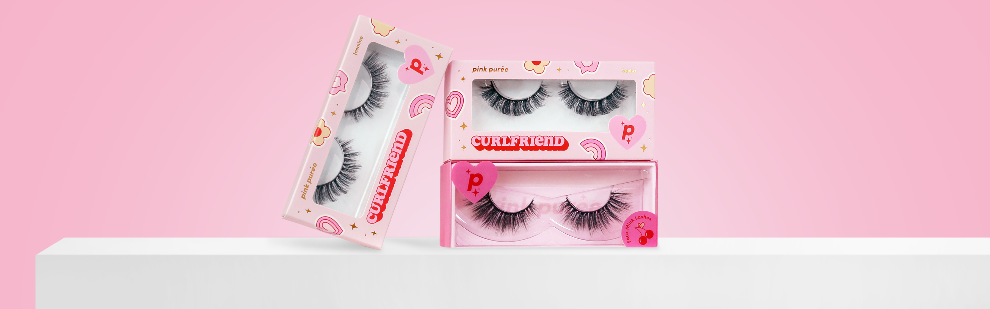 Strip Lashes – Pink Purée