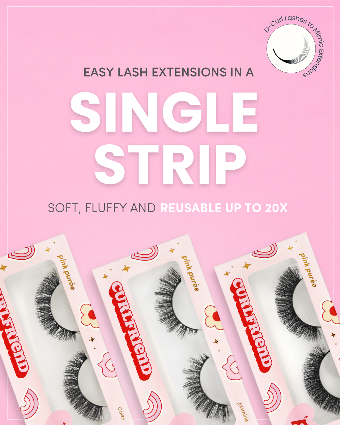 Pink Purée™ Official Site | High-Quality and Reusable Lashes